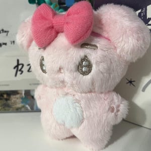 Plush Fluffy Photocard Holder Keychains - Etsy