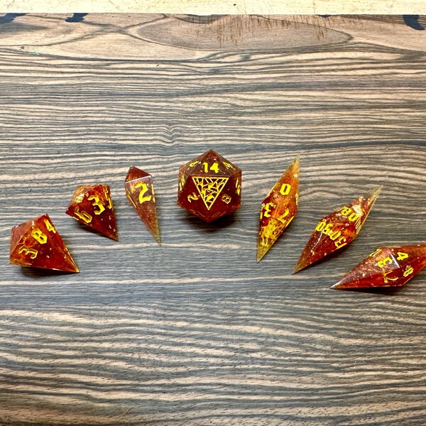 Caustic Brew Dice Set / Sharp Edge Dice / Dice for Dungeons and Dragons ...