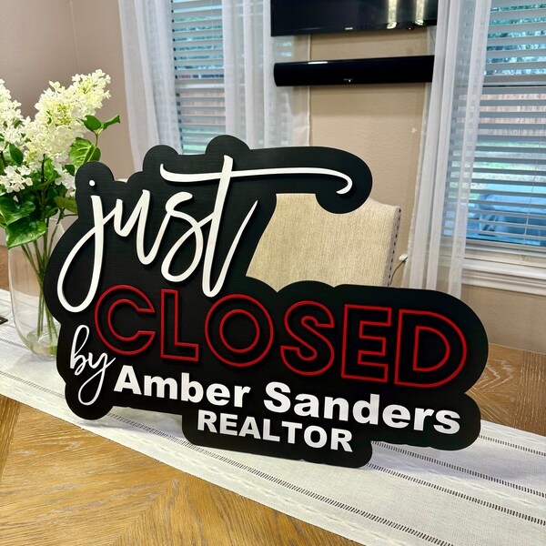 Just Closed Real Estate Photo Prop and Sign for Realtors, Social Media ...