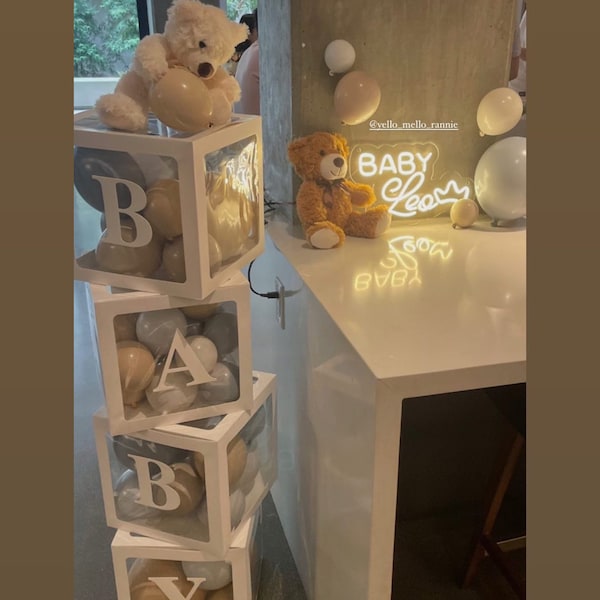 Baby Balloon Boxes | Baby Shower Blocks | Custom Baby Boxes | Custom ...