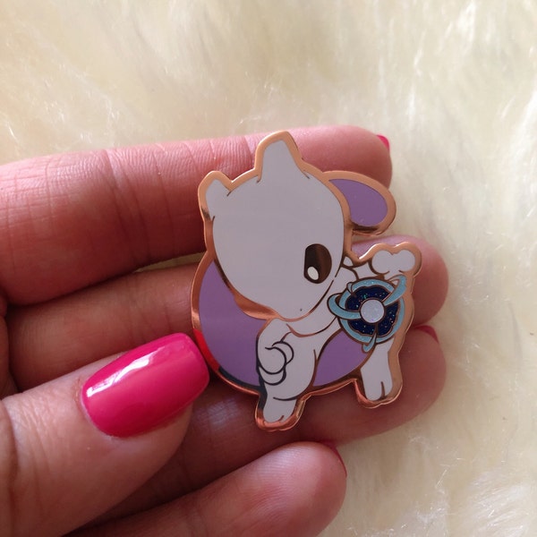 Mew & Mewtwo Enamel Pin - Etsy