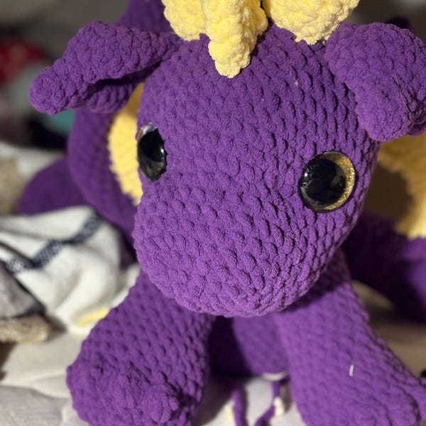 Snuggle Dragon Crochet Pattern, Original Snuggle Dragon, Crochet Dragon ...