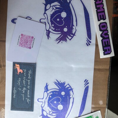 Large Romantic Crying Anime Eyes Decal for Car or Laptop - Etsy