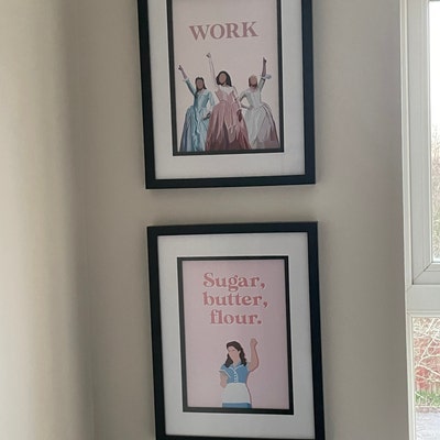 Hamilton Inspired Schuyler Sisters 'WORK' Print Illustration Musical ...