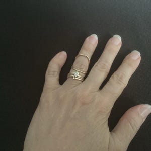 Flowersplint Ring for PIP or DIP Joint Swan Neck Splint Silver Ring ...