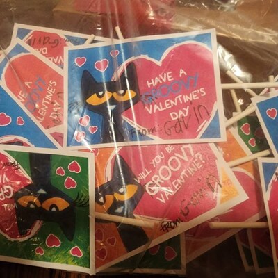 Printable Pete the Cat Mini Valentine's Day Cards DIGITAL DOWNLOAD - Etsy