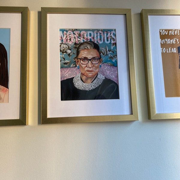Notorious RBG Oil Painting Portrait: Maximalist Home Decor (digital ...