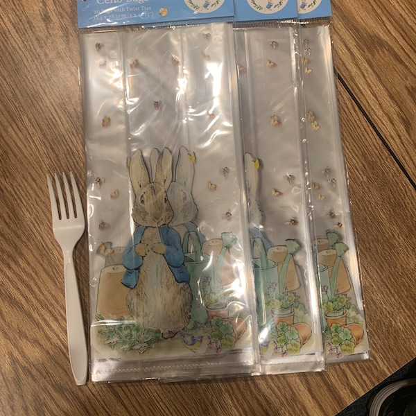 Peter Rabbit Cello Treat Bags With Twist Ties, Beatrix Potter Peter ...