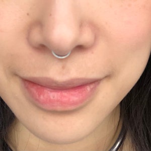 Opal Tragus Earring Conch Daith Rook Helix Snug Lip Ring | Etsy