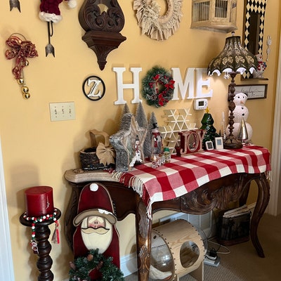 Standing Wood Santa/3 Ft Tall/primitive Christmas Decor/ Rustic St ...