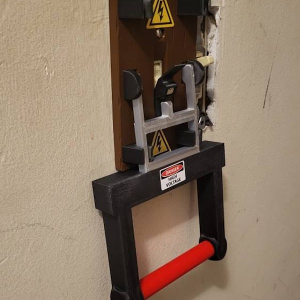 Industrial Sci-fi "high-voltage" Light Switch Plate 3-color Fun Throw ...