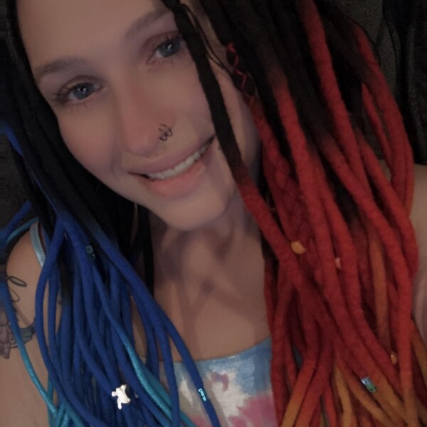 Black Curly Wool Dreads. "black Wizard" Double Ended or Single Ended ...