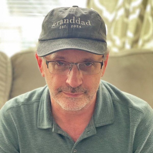 Custom Embroidered Hat, Grandpa Cap With Date, Dad Hat, Vintage ...
