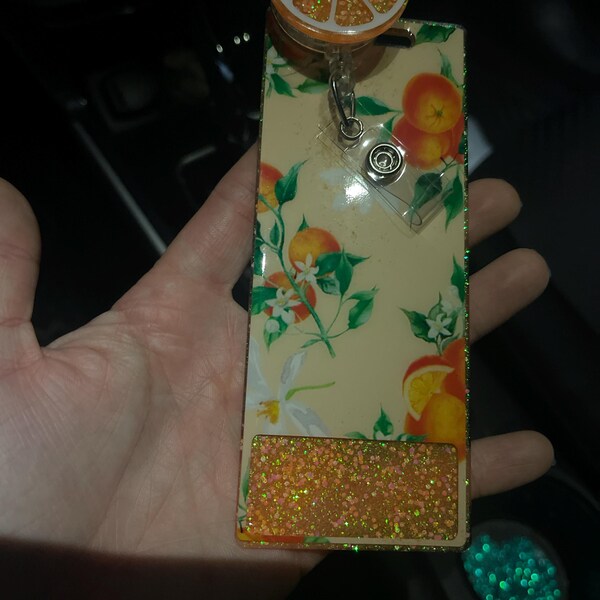 Orange Badge Buddy Orange Badge Reel Orange Blossom Summer Badge Set ...