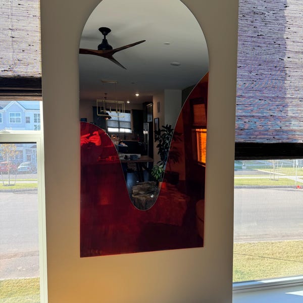 Liquid Arch Reflector - Wavy Acrylic Mirror Arch Mirror Amorphic Mirror ...