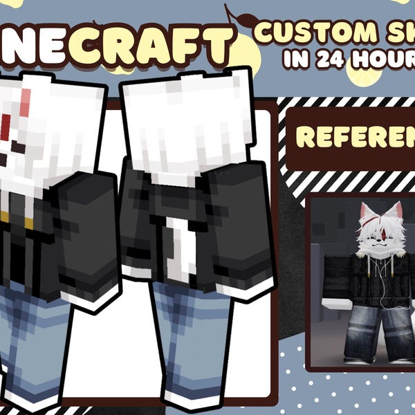Custom Furry Minecraft Skins From Scratch | Unique Fursona & Anthro ...