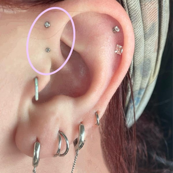 THREADLESS Push Pin Flat Back 16G/18G/20G Labret Stud,implant Titanium ...