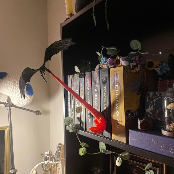 Fire Breathing Dragon Book Nook With Book Mount, Perfect Gift or ...