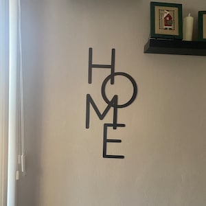 Vertical Home Sign, Metal Home Sign, Entryway Wall Decor , Vertical ...
