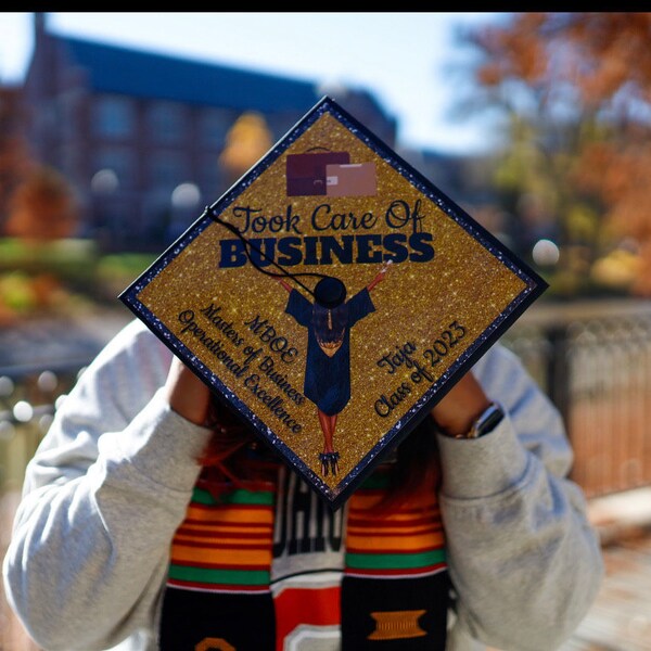 Graduation Cap Topper Label/ Business - Etsy