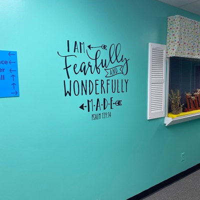 I Am Fearfully and Wonderfully Made Psalm 139:14 Christian Bible Verse ...