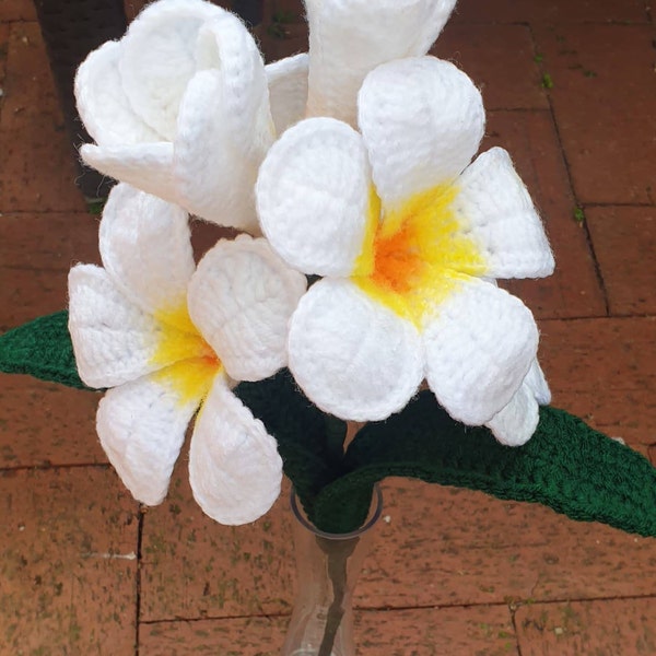 Crochet Plumeria Flower Pattern: Hawaiian Frangipani (PDF Download) - Etsy