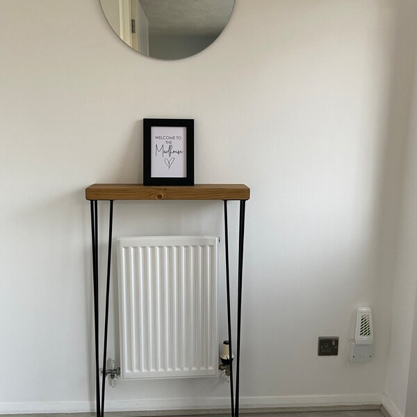 Rustic Radiator Shelf - Console Table - Etsy UK