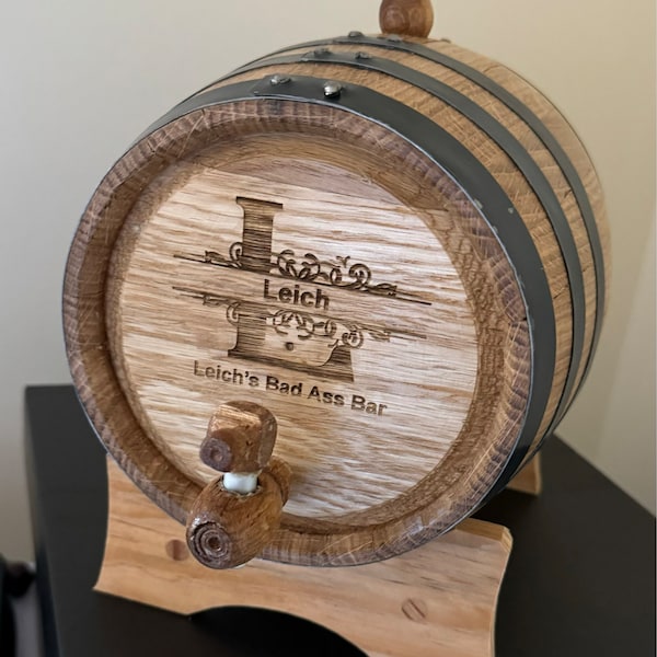 Personalized Whiskey Barrel: Custom Engraved Oak Aging Barrel - Etsy