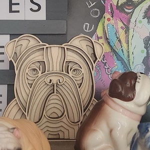 Rottweiler Dog 3D Wooden Mandala Head, Rottie Dog Decor, Pet Portrait ...