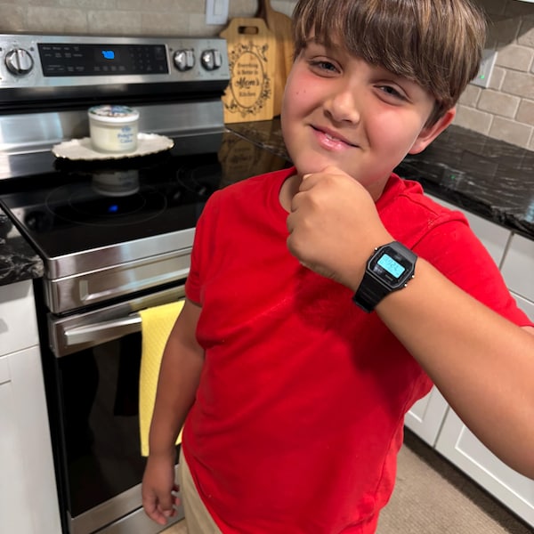 Custom Black Casio F91W Inverted Screen Mod - Etsy