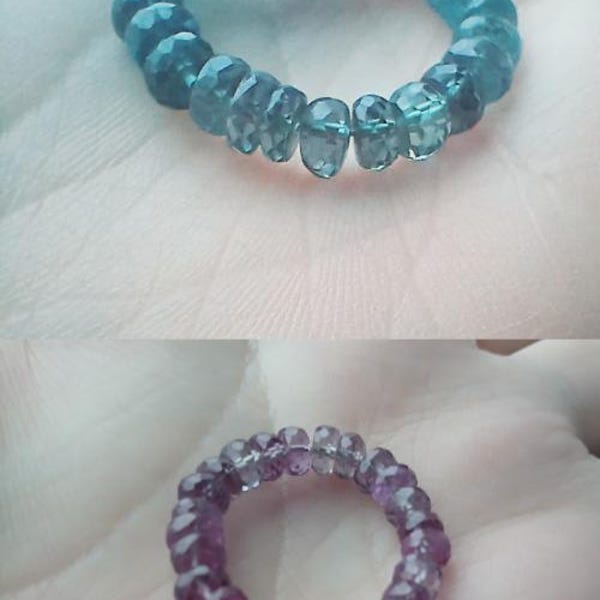 Alexandrite Beads Rare Alexandrite Faceted Beads Bracelet Sparkling ...