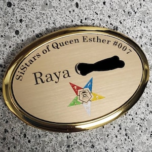 Order of Eastern Star 1 X 3 Framed Magnetic or Pin on Members Badge ...