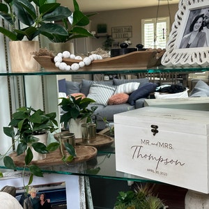 Natural Love Engraved Wooden Wedding Keepsake Card Box, Wedding Advice ...