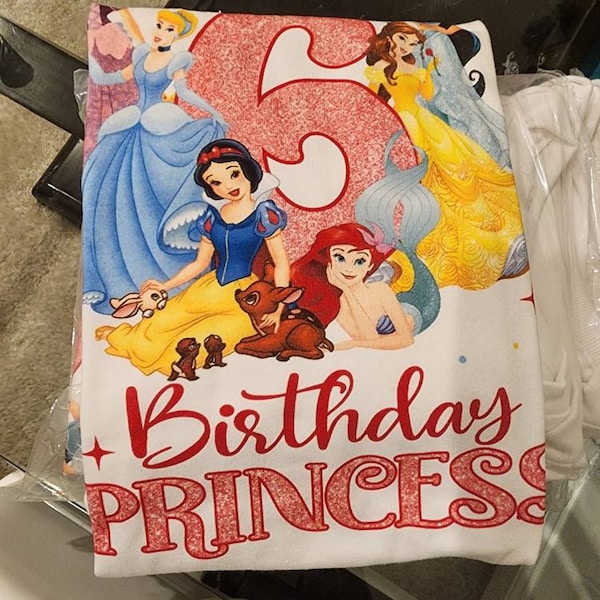 Princess Birthday Shirt , Princess Birthday Shirts, Princess Custom Shirt , Frozen Personalized ...