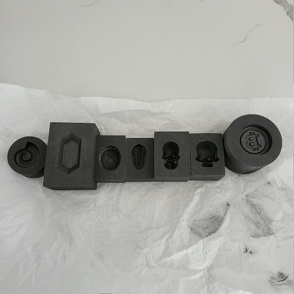 Graphite Mold: 3d Skull - Various Sizes - Etsy