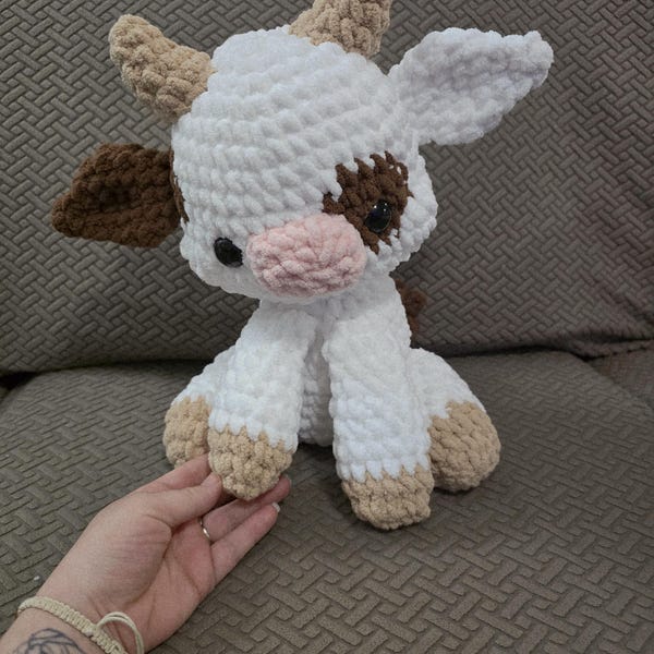 Amigurumi Cow Pattern, Plush Pattern, Stuffed Cow Toy, Cow, Crochet Cow ...