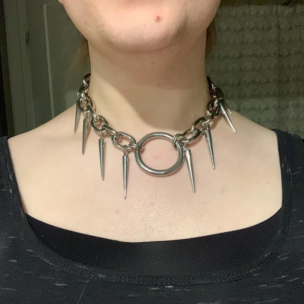 Chunky Spiked Chain - Etsy