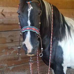 SUNFLOWER Knotted Soft Indian Hackamore Bitless Bridle - Etsy