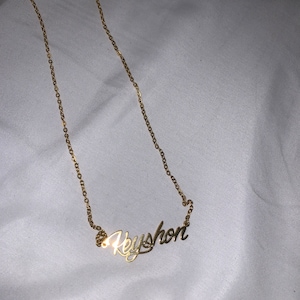 Custom Name Necklace Sam Nameplate Necklace Personalized - Etsy