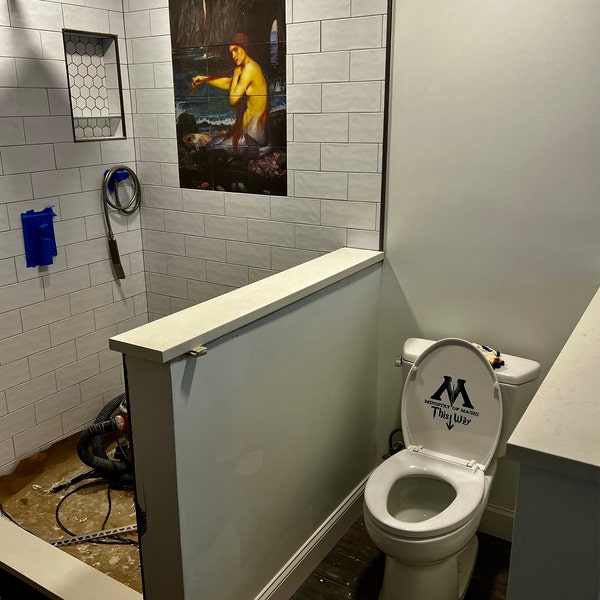 Floral Window Sill Tiles, Custom Size Window Sill Tiles, Bird ...