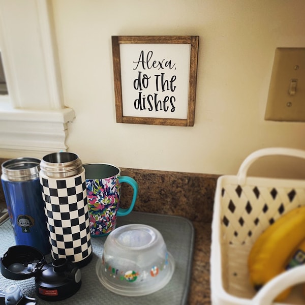 Alexa Cook Dinner Sign / Kitchen Sign / / Funny Sign / Kitchen Decor ...