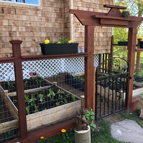 Iron Woodland Garden Gate: Handcrafted Steel, 3x4 Ft - Etsy