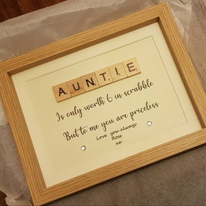 Nan & Grandad Frame Large Scrabble Frame Nan and Grandad | Etsy