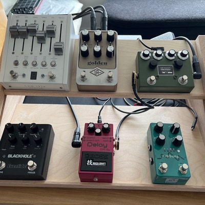 Desktop Pedalboard Effects Pedal Stand for Home Recording - Etsy