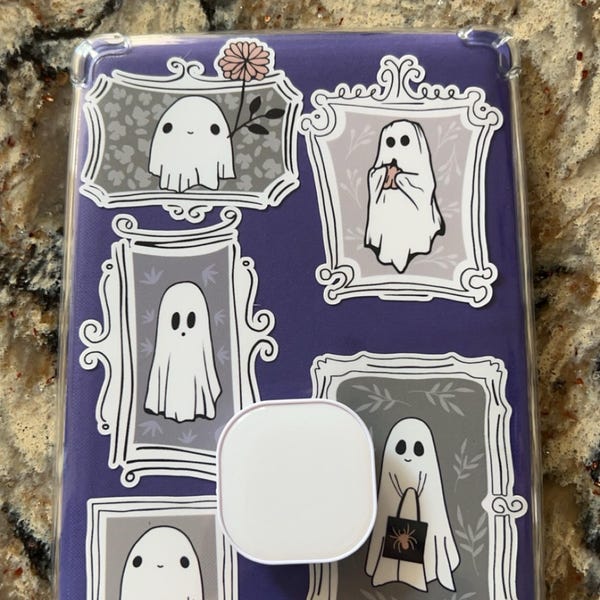 Pack of 9 Waterproof Vinyl Cute Ghosts Stickers, Halloween Fall Ghost ...