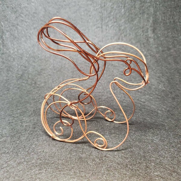 Tutorial DIY Project - PDF Tutorial Wire Wrapped Sculpture Rabbit ...
