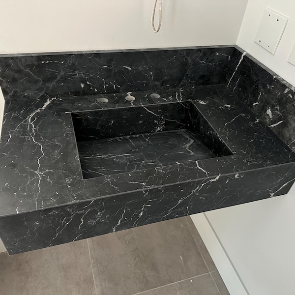 Modern Quartz Countertop With Basin - Etsy