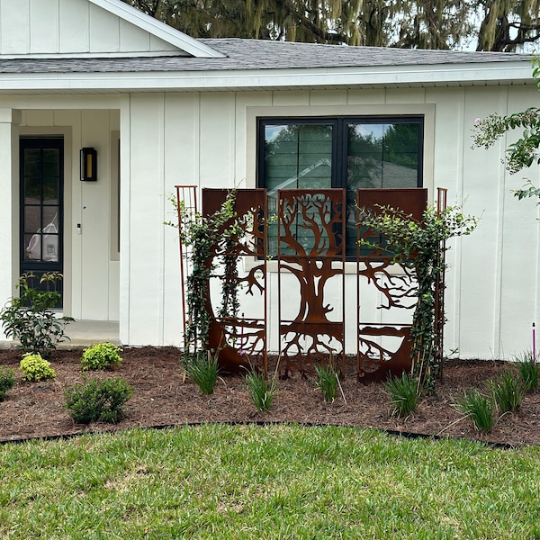 Metal Garden Trellis, Heavy Duty Vegetable Trellis 72x20" Top Bar 24 ...