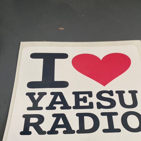 I Love Yaesu Radio Amateur Radio Decal - Bumper Sticker Radio Ham - I ...