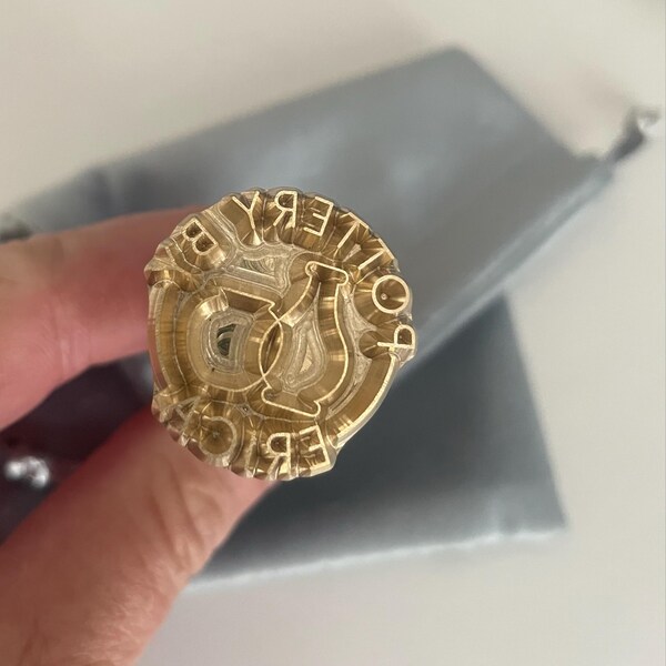 Custom Clay Signature Stamp, Monogram Pottery Stamp, Ceramic Stamp for ...